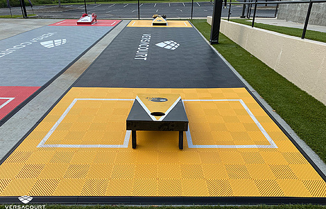 Custom Backyard Cornhole Courts | VersaCourt