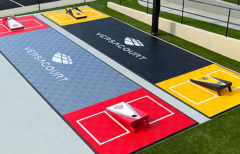 Custom Backyard Cornhole Courts | VersaCourt