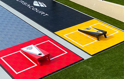 Custom Backyard Cornhole Courts | VersaCourt